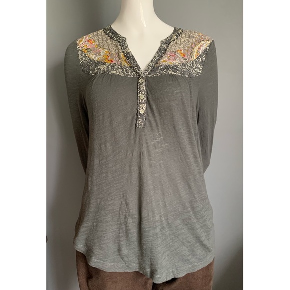 Anthropologie | Tops | Anthropologie Akemi Kin Floral Paisley Popover ...